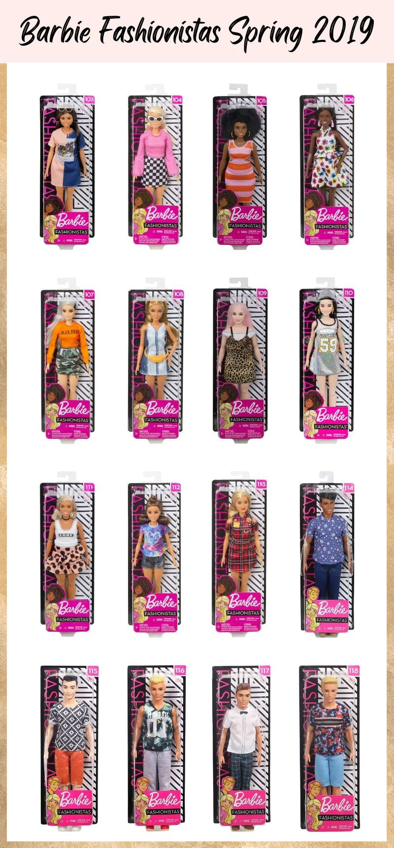 Meet Barbie Fashionista 109 and 159 — Pixie Dust Dolls